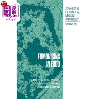 海外直订医药图书Fumonisins in Food 食物中的伏马菌素