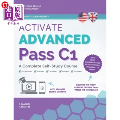 海外直订Activate Advanced C1: A Complete Self-Study Course 激活高级C1:一个完整的自学课程