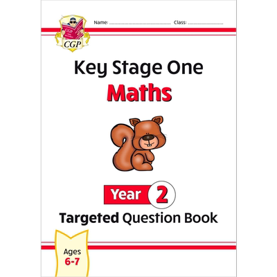 英国原版CGP教辅 New KS1 Maths Year 2 Targeted Question Book KS1 数学第 2 年针对性问题书 小学二年级【中商原版】