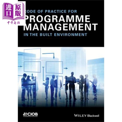 现货 计划管理守则 建筑环境 Code Of Practice For Programme Managem【中商原版】