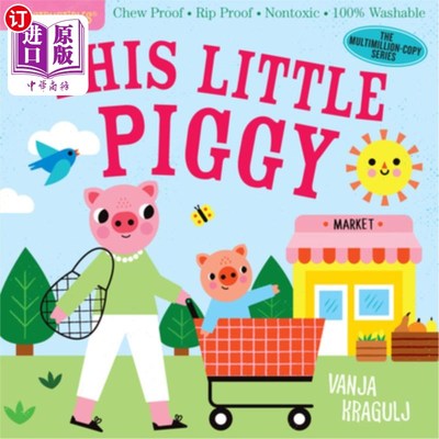 海外直订Indestructibles: This Little Piggy: Chew Proof - Rip Proof - Nontoxic - 100% Was 这只小猪:耐嚼-防撕