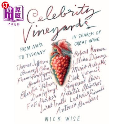 海外直订Celebrity Vineyards 名人的葡萄园