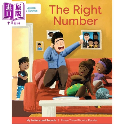The Right Number 我的字母和声音 自然拼读读物 第3阶段 Phase 3 Red Band 4-5岁 英语分级读本英文原版进口图书【中商原版】