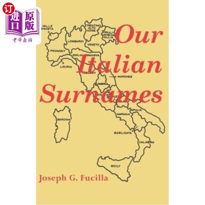 海外直订Our Italian Surnames 我们的意大利姓氏