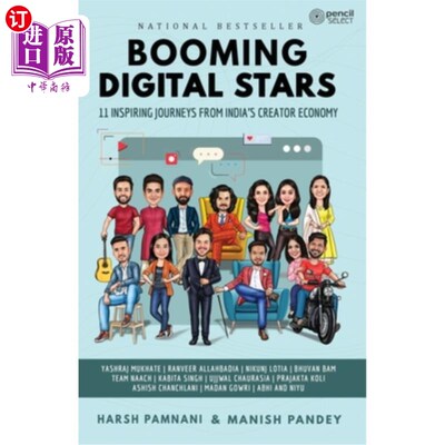 海外直订Booming Digital Stars: 11 Inspiring Journeys from India's Creator Economy 蓬勃发展的数字明星：来自印度创造