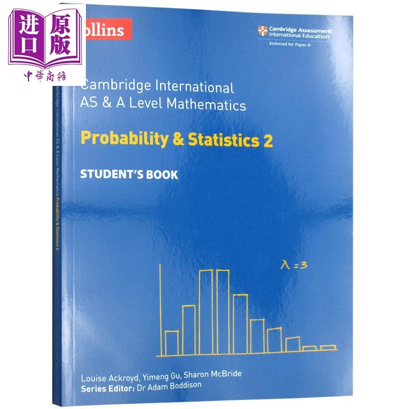 Collins AS& A Level Mathematics：Statistics 2 Student’s Book英文原版柯林斯剑桥数学 ...
