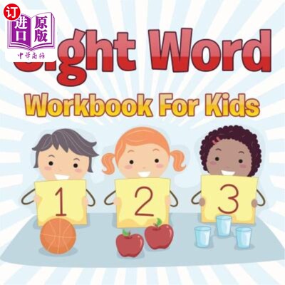 海外直订Sight Word Workbook For Kids 儿童视力单词练习册