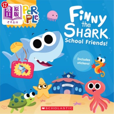 海外直订Finny the Shark: School Friends! (Super Simple Storybooks) 鲨鱼芬尼:学校的朋友!(超级简单的故事书)