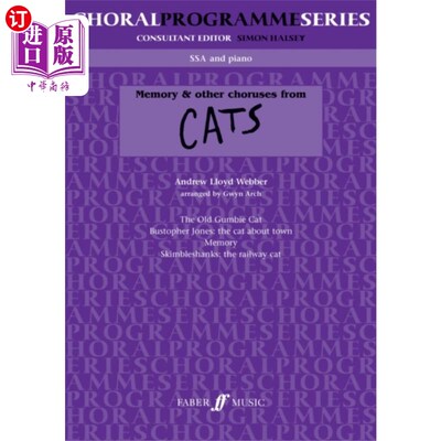 海外直订Memory & other choruses from Cats (Upper Voices) 猫的记忆及其他合唱(上声部)