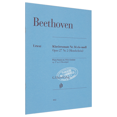 Piano Sonata no14 c sharp minor op 27 no2 Moonlight 进口艺术 贝多芬 月光 第14钢琴奏鸣曲升C小调 Op27 No2【中商原版】