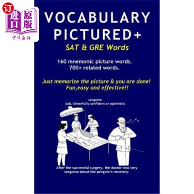 海外直订Vocabulary Pictured+: SAT & GRE Words 图片词汇+：SAT和GRE词汇