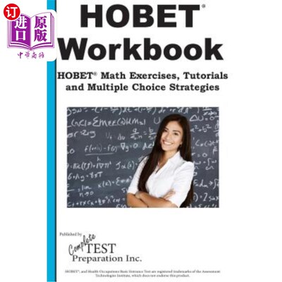 海外直订医药图书HOBET Math Workbook: HOBET(R) Math Exercises, Tutorials and Multiple Choice Stra 霍比特数学练习册：