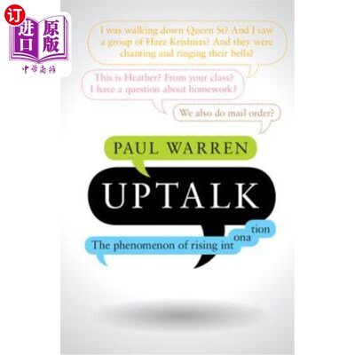 海外直订Uptalk: The Phenomenon of Rising Intonation 上升语调现象