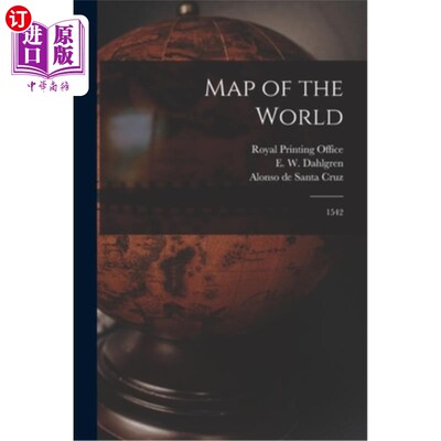 海外直订Map of the World: 1542 世界地图:1542年
