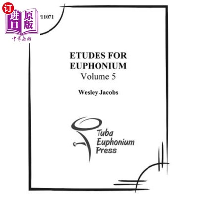 海外直订Etudes for Euphonium (Volume 5) 大提琴练习曲（第五卷）