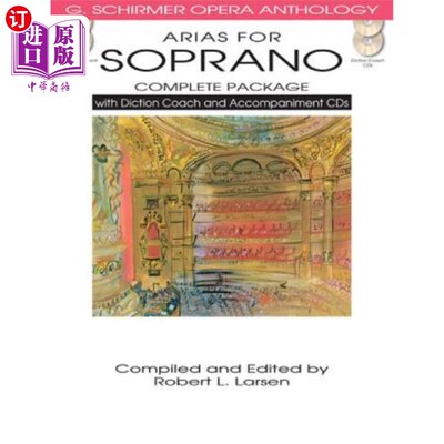 海外直订Arias for Soprano Complete Package [With 2 CDs] 女高音咏叹调完整套装[带2张CD]