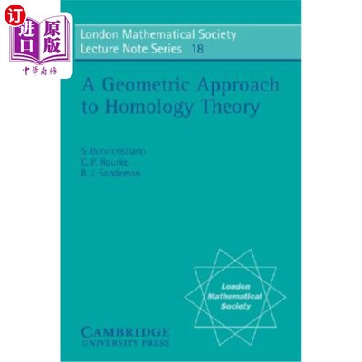 海外直订A Geometric Approach to Homology Theory 同调理论的几何方法