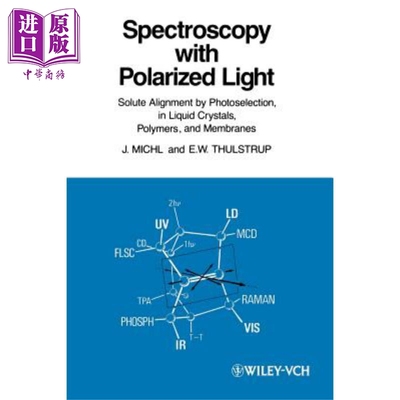 现货 偏振光光谱 通过光致选择 液晶 聚合物与膜进行溶质排列 Spectroscopy With Pola【中商原版】