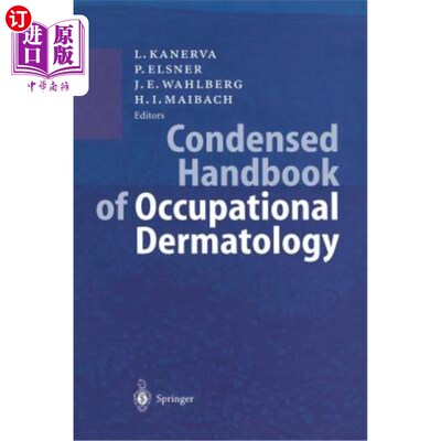 海外直订医药图书Condensed Handbook of Occupational Dermatology 职业皮肤病简明手册