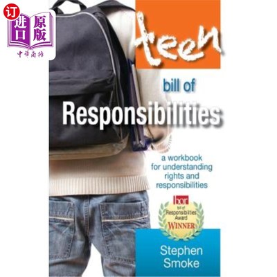 海外直订The Teen Bill of Responsibilities: A Workbook for Understanding Rights and Respo 《青少年责任法案：理解权利