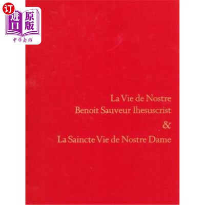 海外直订La Vie de Nostre Benoit Sauveur 诺思特生活酒店