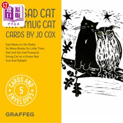 海外直订My Sad Cat, My Smug Cat Cards 我的悲伤猫，我的得意猫卡片