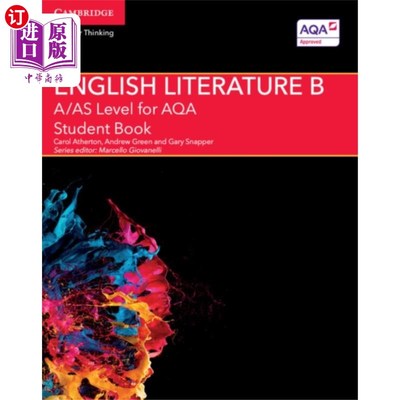 海外直订A/AS Level English Literature B for AQA Student Book A/AS英语文学B级AQA学生用书