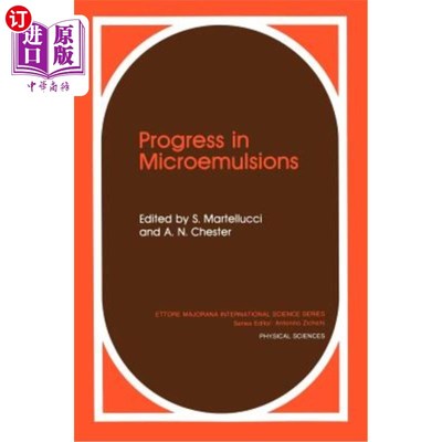 海外直订Progress in Microemulsions 微乳液研究进展