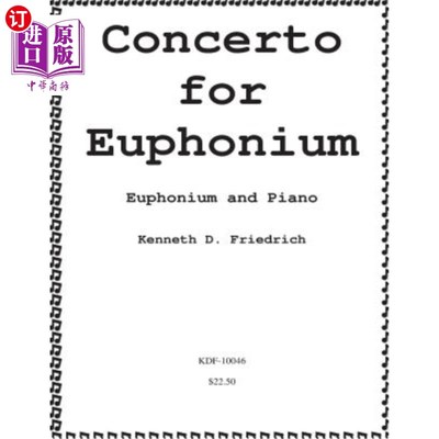 海外直订Concerto for Euphonium 轻快协奏曲