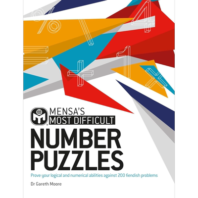 门萨数字谜题 英文原版 Mensas Most Difficult Number Puzzles Gareth Moore 数字游戏 益智游戏 【中商原版】