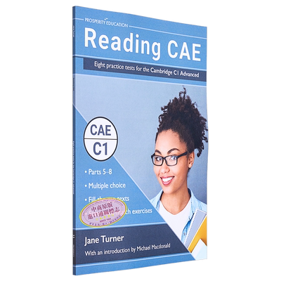 预售 Reading CAE Eight practice tests Cambridge C1 Advanced 阅读提升 剑桥CAE考试C1等级 8套模拟练习测试2021【中商原版】