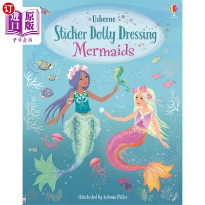 海外直订Sticker Dolly Dressing Mermaids 贴纸多利穿衣美人鱼