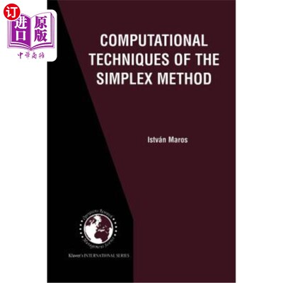 海外直订Computational Techniques of the Simplex Method 单纯形法的计算技术