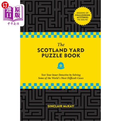 海外直订The Scotland Yard Puzzle Book: Test Your Inner Detective by Solving Some of the  苏格兰场谜题书:通过解决一