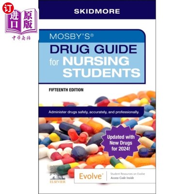 海外直订医药图书Mosby's Drug Guide for Nursing Students with upd... 莫斯比护理学生用药指南更新