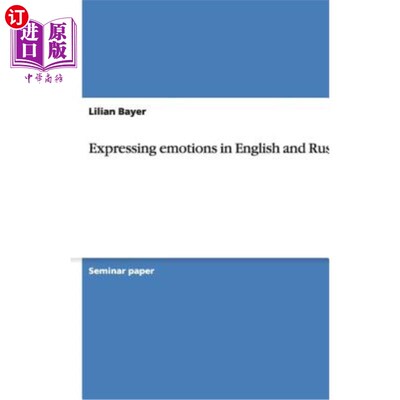 海外直订Expressing Emotions in English and Russian 用英语和俄语表达情感