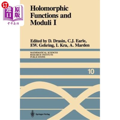 海外直订Holomorphic Functions and Moduli I: Proceedings of a Workshop Held March 13-19,  全纯函数与模I: 1