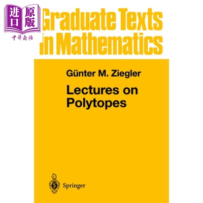 预售 多面体讲义 第1版 英文原版 Lectures on Polytopes Gunter M. Ziegler【中商原版】