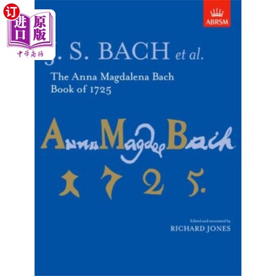 海外直订Anna Magdalena Bach Book of 1725 安娜·玛格达莱娜·巴赫1725年的书