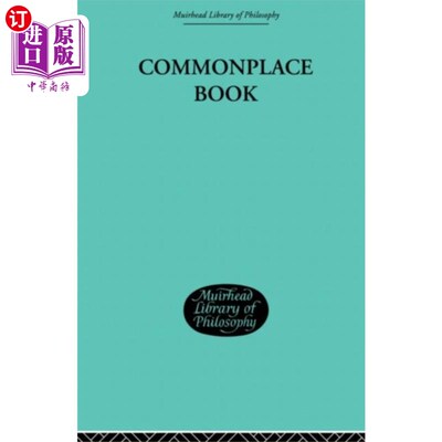 海外直订Commonplace Book 普通的书