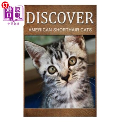 海外直订American Shorthair Cats - Discover: Early Reader's Wildlife Photography Book 美国短毛猫-发现：早期读者野生