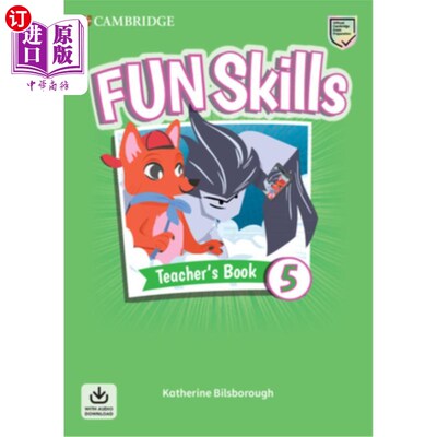 海外直订Fun Skills Level 5 Teacher's Book with Audio Download 趣味技能5级教师用书，带音频下载