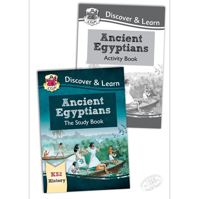 现货 英国CGP小学历史探索与学习系列2册 含练习 KS2 Discover & Learn History:Ancient Egyptians 古埃及人 7-10岁【中商原版】
