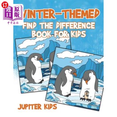 海外直订Winter-Themed Find the Difference Book for Kids 以冬季为主题的儿童读物