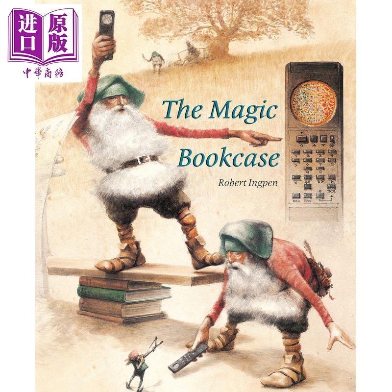 Robert Ingpen魔法书架 The Magic Bookcase英文原版进口图书儿童绘本读物亲子故事图画书 3-7岁【中商原版】_虎窝淘