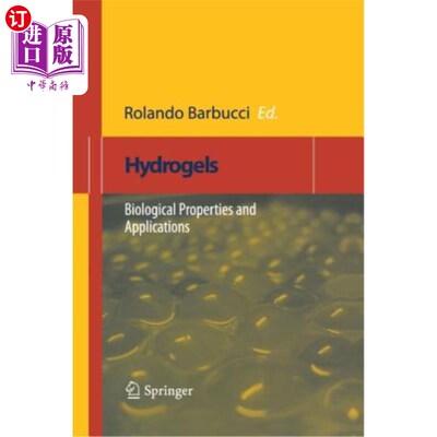 海外直订医药图书Hydrogels: Biological Properties and Applications 水凝胶:生物学特性和应用