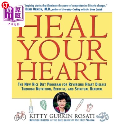海外直订医药图书Heal Your Heart: The New Rice Diet Program for Reversing Heart Disease Through N 治愈你的心脏：通过