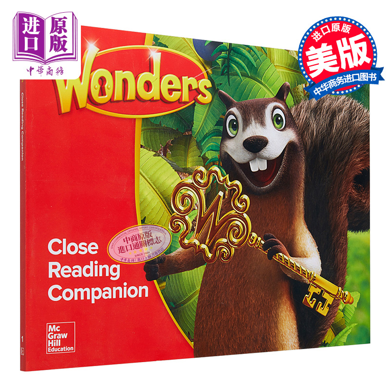 现货美国麦格劳希尔英语教材Wonders Close Reading Companion Grade 1精读练习册一年级【中商原版】_虎窝淘