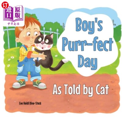 海外直订Boy's Purr-fect Day As Told by Cat 猫告诉男孩的完美呼噜日
