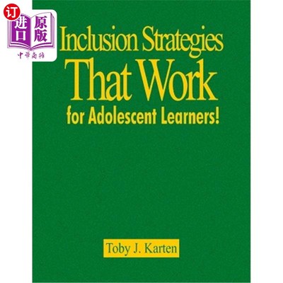 海外直订Inclusion Strategies That Work for Adolescent Learners! 适合青少年学习者的包容策略！